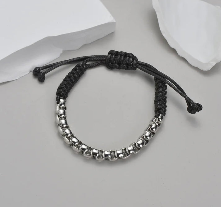 Square Link Braided Rope Bracelet – KAOTIC.AU